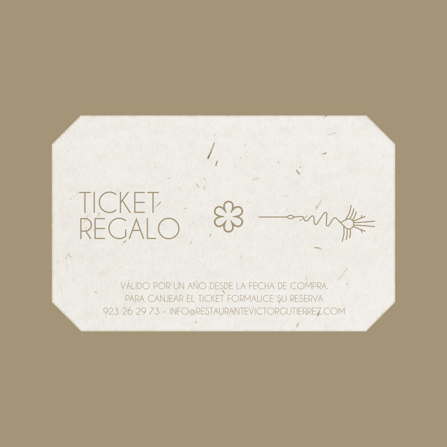 REGALA archivo - Victor Gutierrrez Restaurante